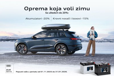MRM Export Import | Audi proizvod mjeseca: Krovni nosači i boxovi, Akumulatori